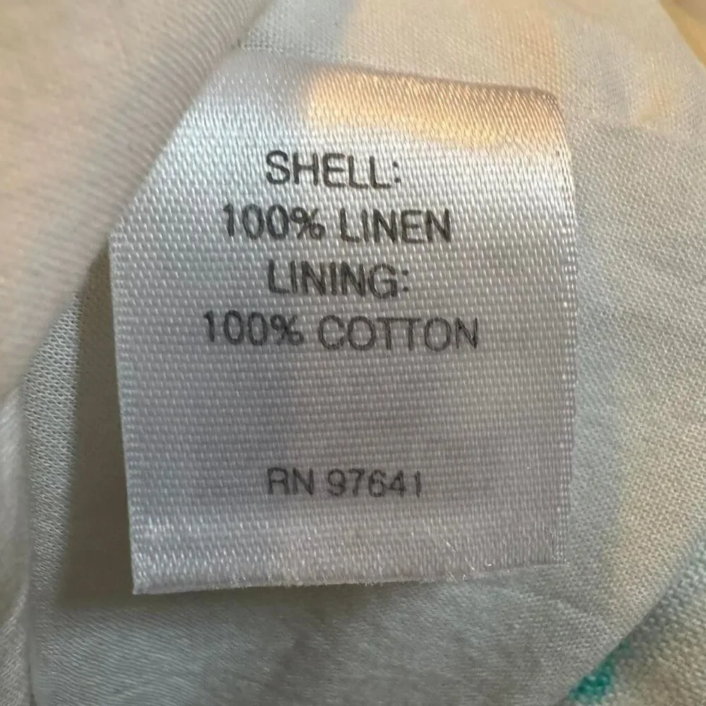 J. Jill | Dresses | J Jill Love Linen Sea Turtle Coral Ocean Beach ...